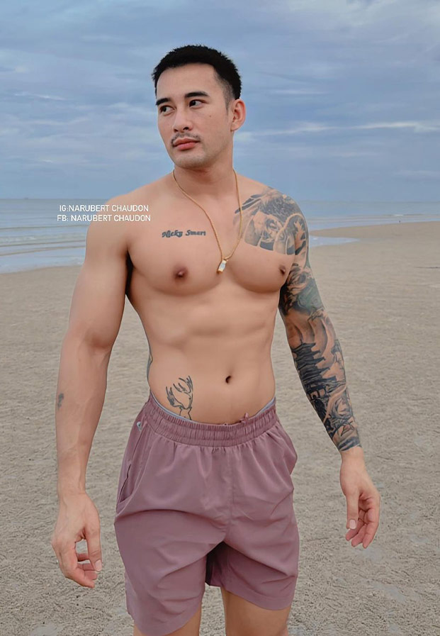 Narubert Chaudon เปิดวาร์ป นายแบบหุ่นแซ่บสุดหล่อกระแทกใจ